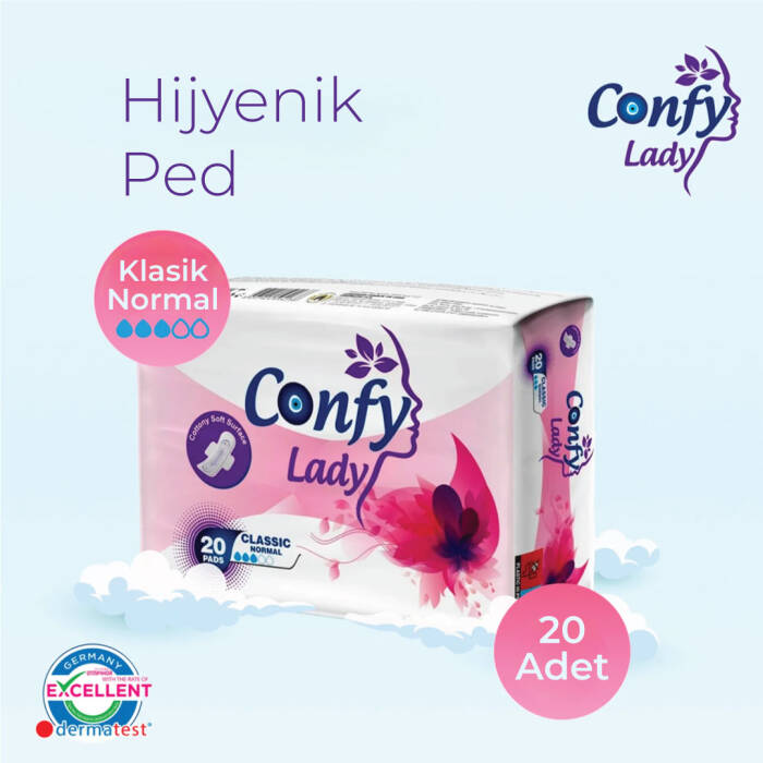 Confy Lady Hijyenik Ped Classic Normal Eko Paket 20 Adet | Sonsepet