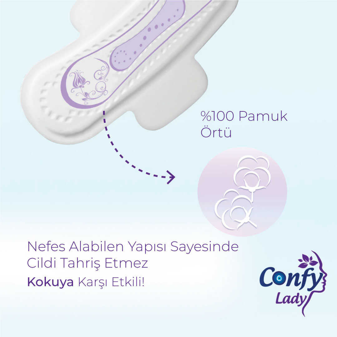 Confy Lady Hijyenik Ped Classic Uzun Gün 16 lı Paket | Sonsepet